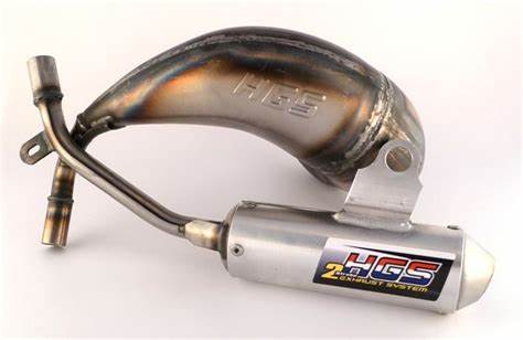 HGS EXHAUST SYSTEM SILVER MUFFLER STEEL TIP YAMAHA 2018-2024 YZ65 – P1 Moto NZ